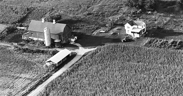 Vintage Aerial | historic aerial photography of rural American farms ...