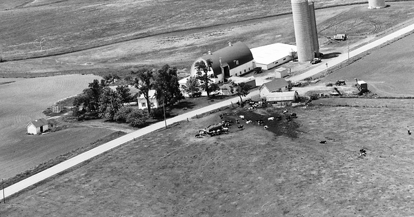 Vintage Aerial | historic aerial photography of rural American farms ...