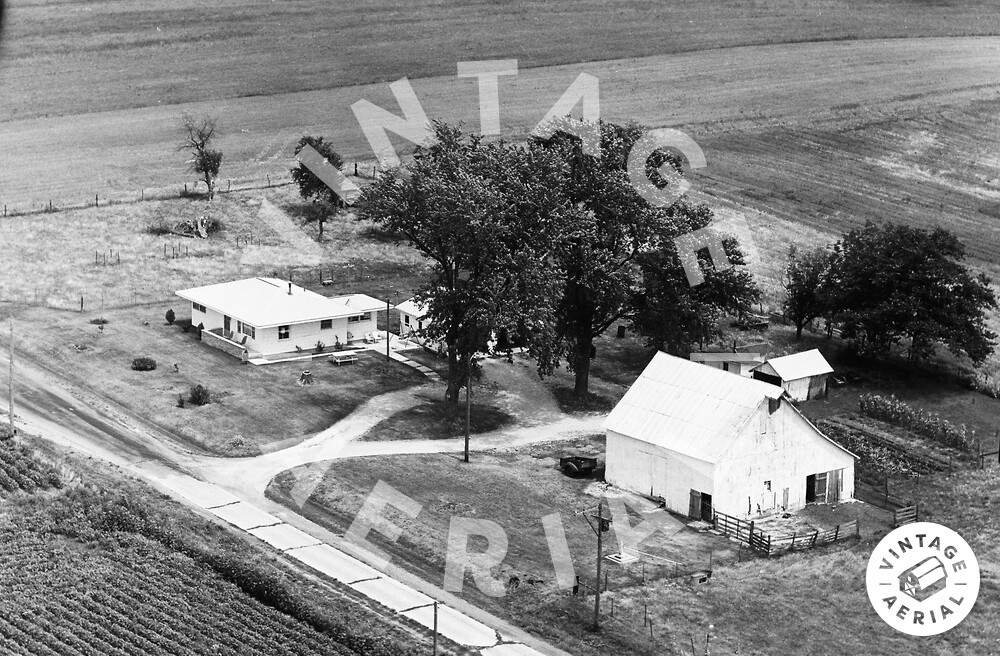 Vintage Aerial | Illinois | Vermilion County | 1966 | 53-FVE-34