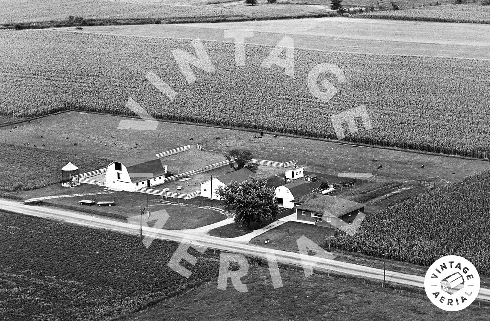 Vintage Aerial | Illinois | Coles County | 1967 | 30-ACO-33