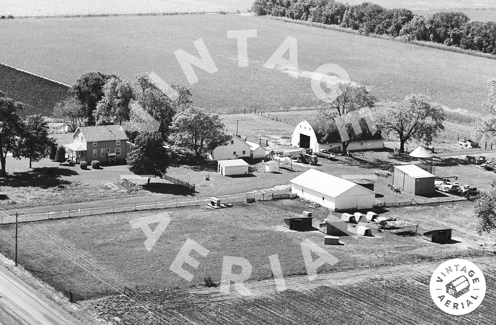Vintage Aerial | Illinois | Menard County | 1966 | 6-FME-2