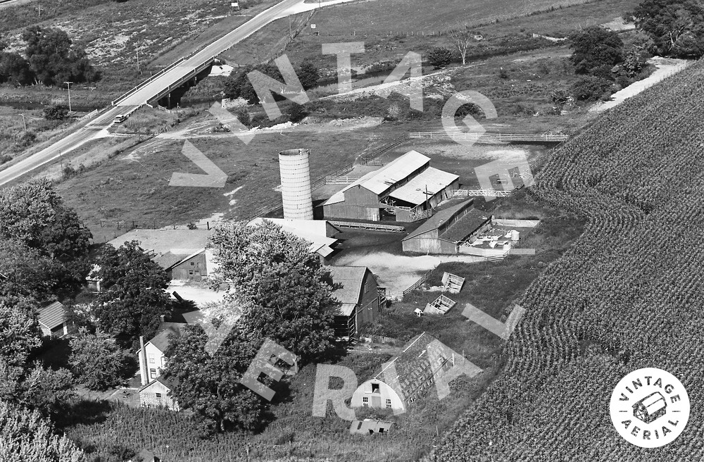 Vintage Aerial | Illinois | Carroll County | 1965 | 24-BCA-7