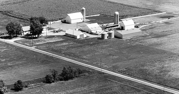 Vintage Aerial | historic aerial photography of rural American farms ...