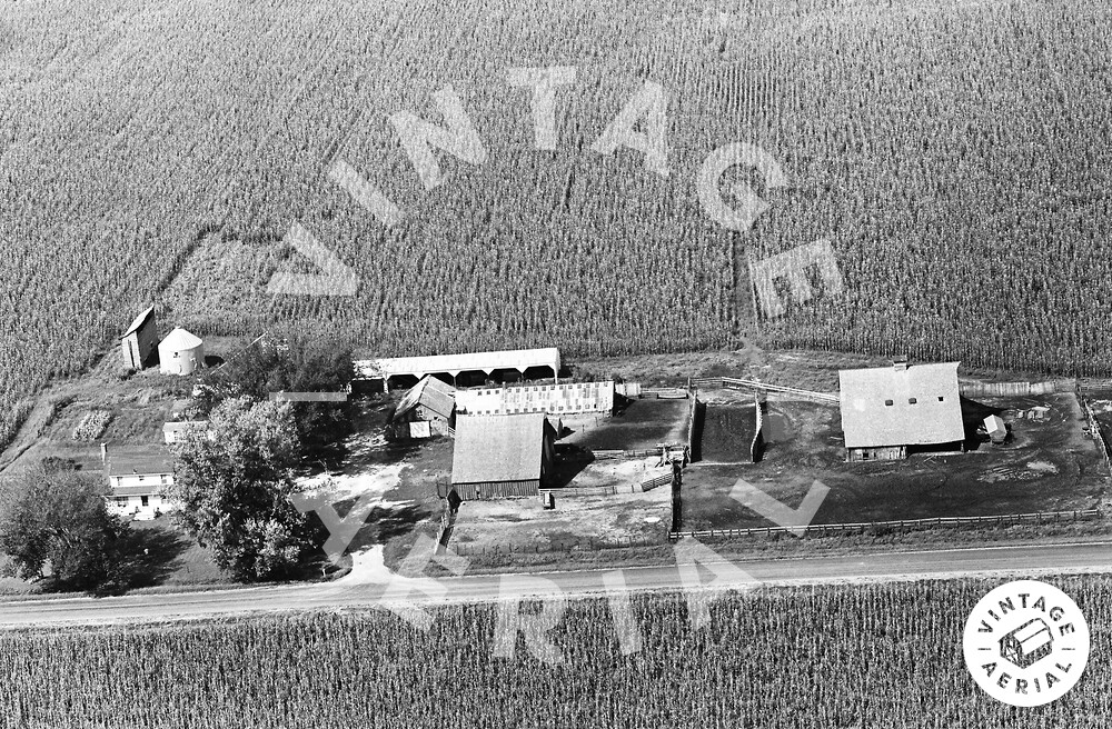 Vintage Aerial | Illinois | Mercer County | 1965 | 4-BME-24