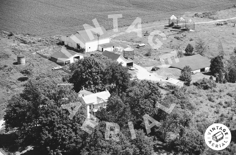 Vintage Aerial | Indiana | Bartholomew County | 1979 | 136-DBA-30