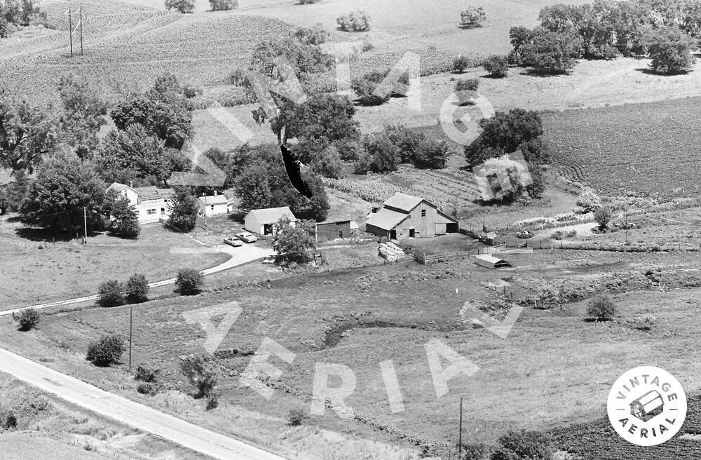 Vintage Aerial | Iowa | Page County | 1980 | 39-XPA-6