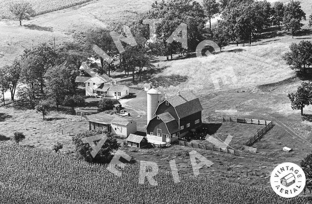 Vintage Aerial | Wisconsin | Walworth County | 1964 | 12-CWA-1