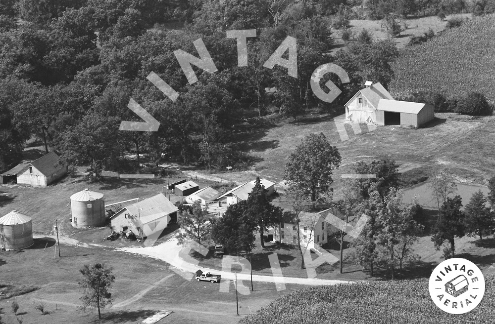 Vintage Aerial | Iowa | Louisa County | 1981 | 34-CLO-9