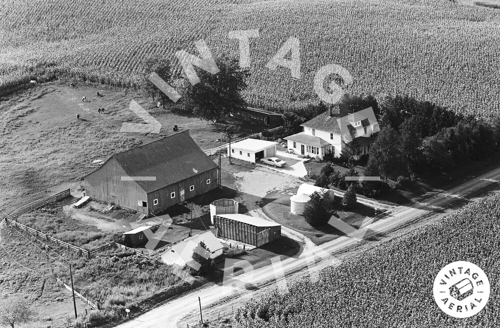 Vintage Aerial | Illinois | Carroll County | 1965 | 49-BCA-35